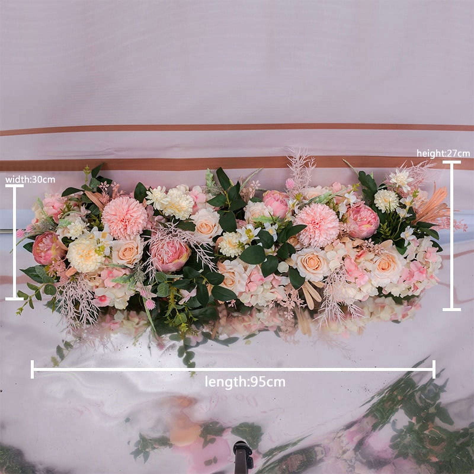50/100cm custom wedding flower wall arrangement supplies silk peony ...