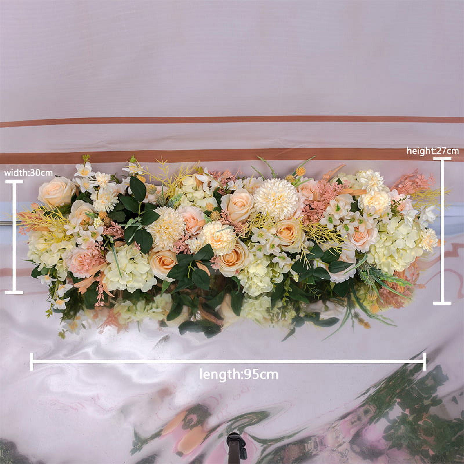 50/100cm custom wedding flower wall arrangement supplies silk peony ...