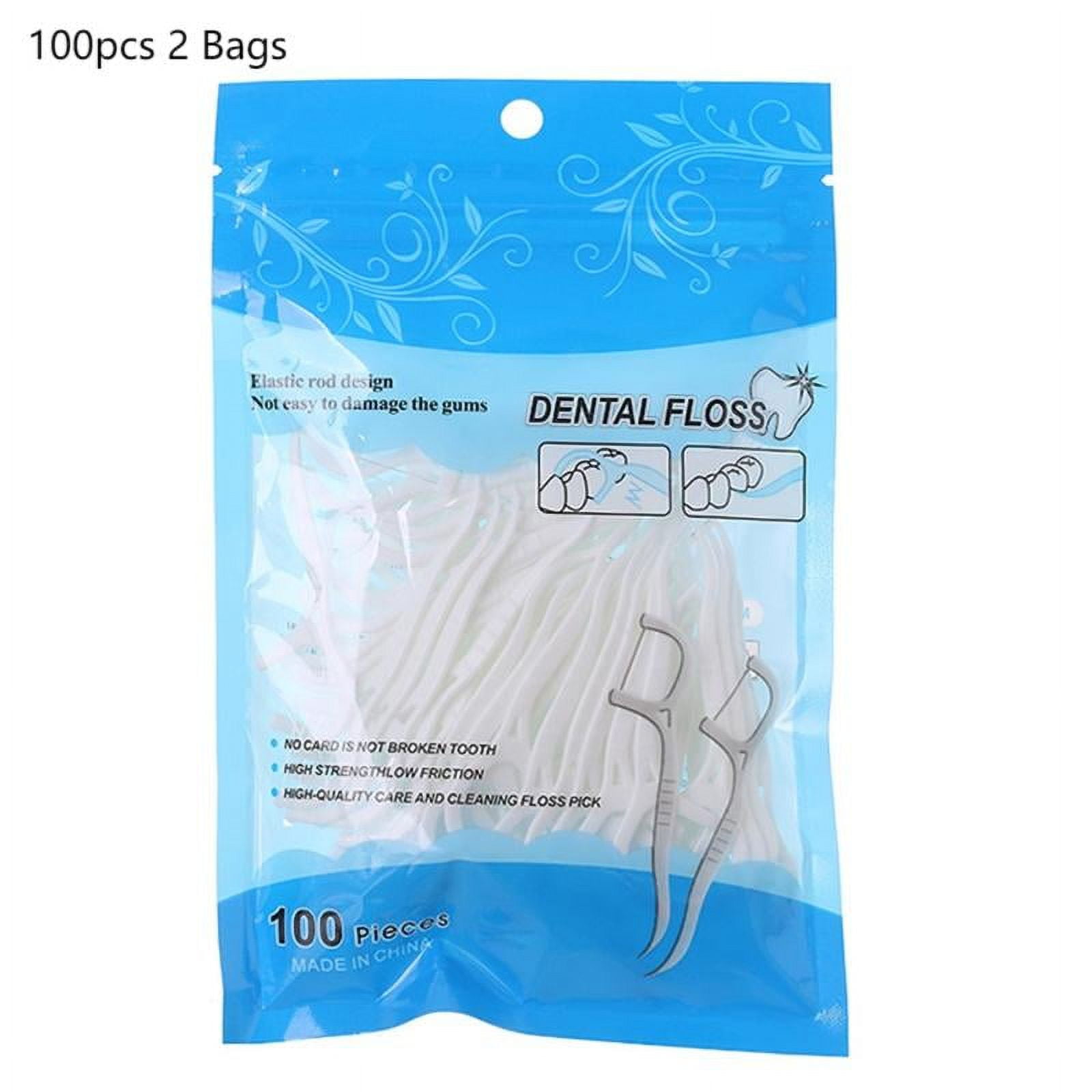 50/100pcs Dental Floss Flosser Picks Toothpicks Teeth Stick Tooth ...
