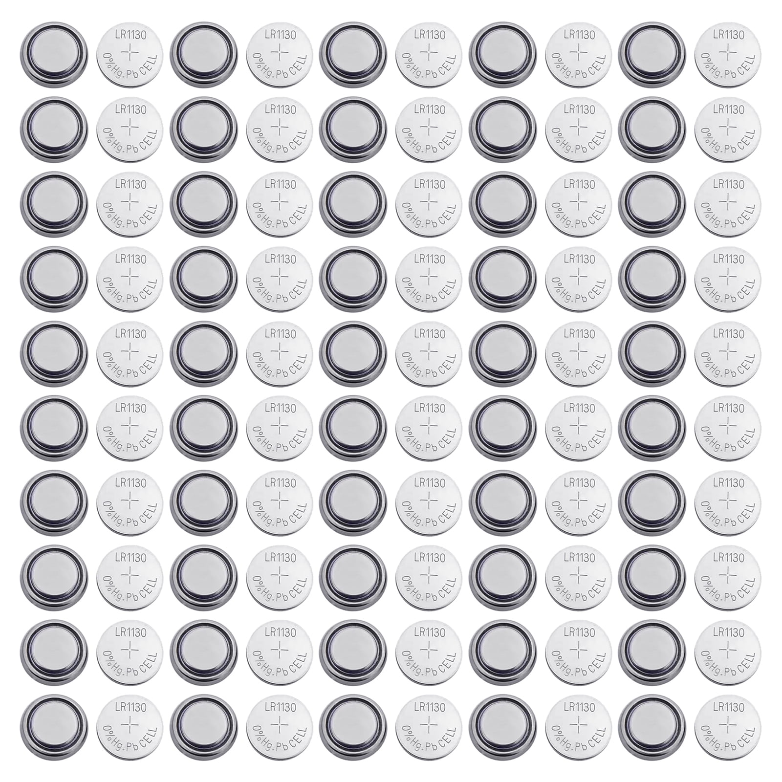 50/100x AG10 Button Cell Batteries LR1130 Button Cell 1.55V 1130 Button ...