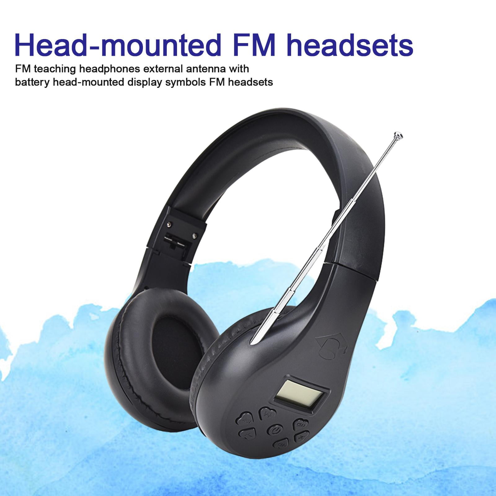 50-108MHz FM Headph Radio, Portable Foldable Headset with External , 3 ...