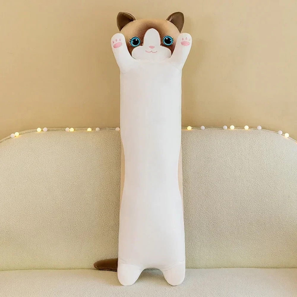50~110cm Squishy Cat Long Doll Plush Toy Stuffed Cartoon Animal Kitten ...