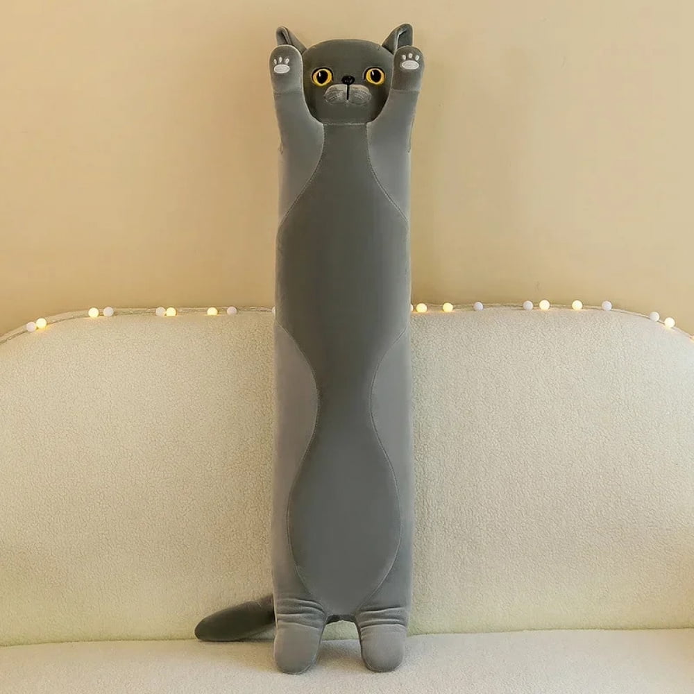 50~110cm Squishy Cat Long Doll Plush Toy Stuffed Cartoon Animal Kitten ...