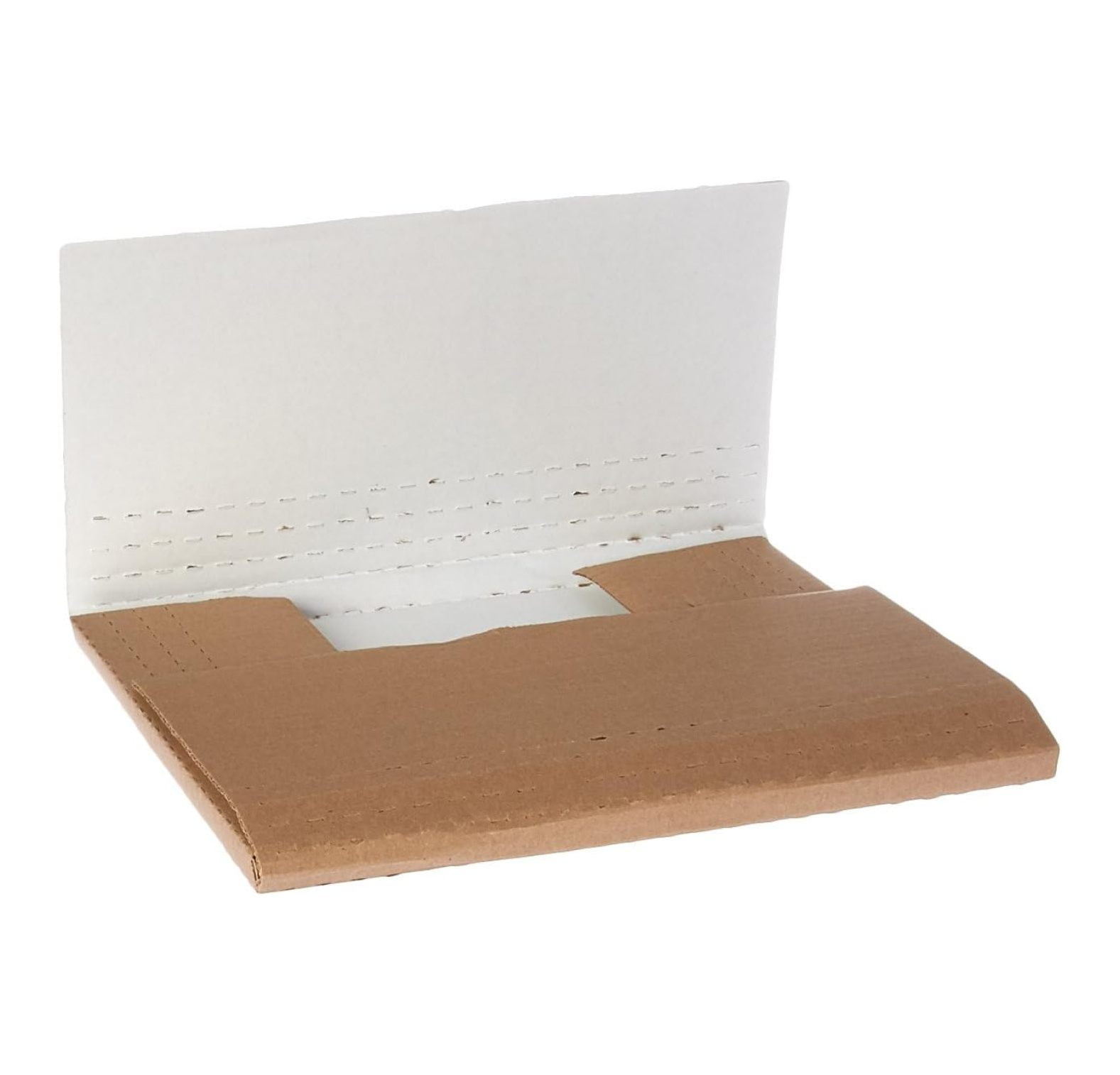( 50 ) 12 1/8 x 9 1/8 x 2" White Multi-Depth Corrugated Book Fold ...