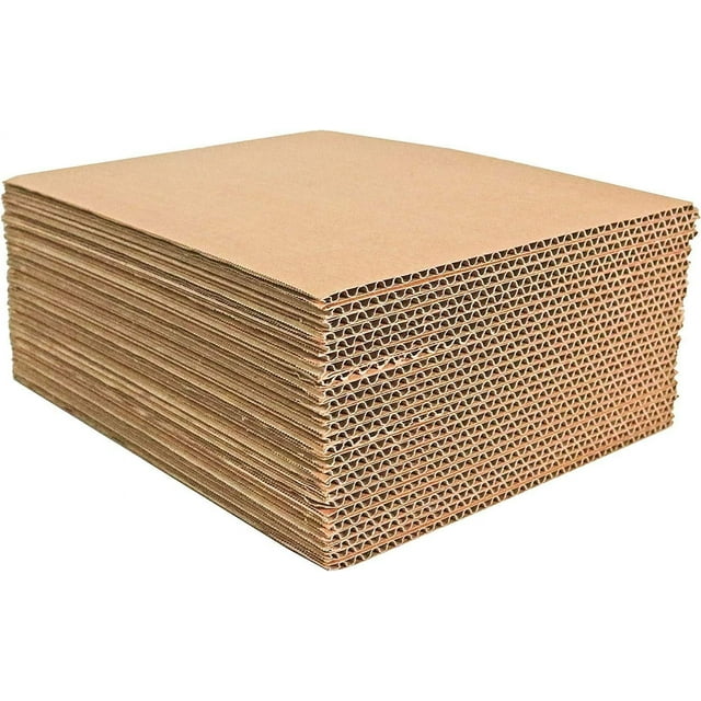 50 12.375x12.375 LP Cardboard Corrugated Pads Inserts Filler Sheet 12. ...