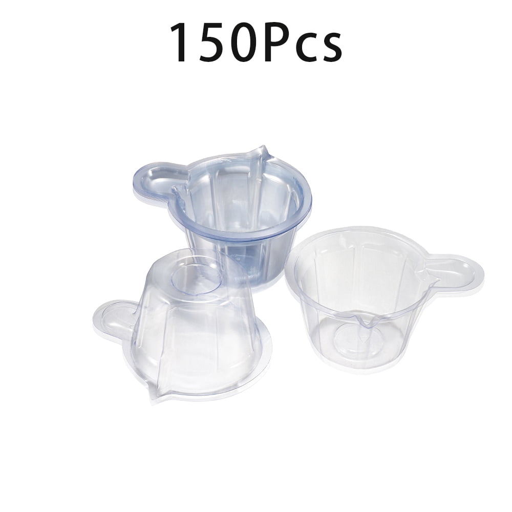 50-150Pcs 40ML Plastic Disposable Cups Dispenser Silicone Resin Mold ...