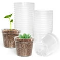50 2.5 Inch Clear Pots for , Sturdy Pot for Planting Vegetables ...