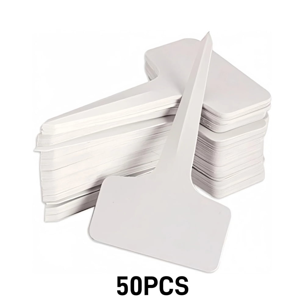 50-200PCS T-shaped Plant Labels PVC Waterproof Nursery Garden Plant ...