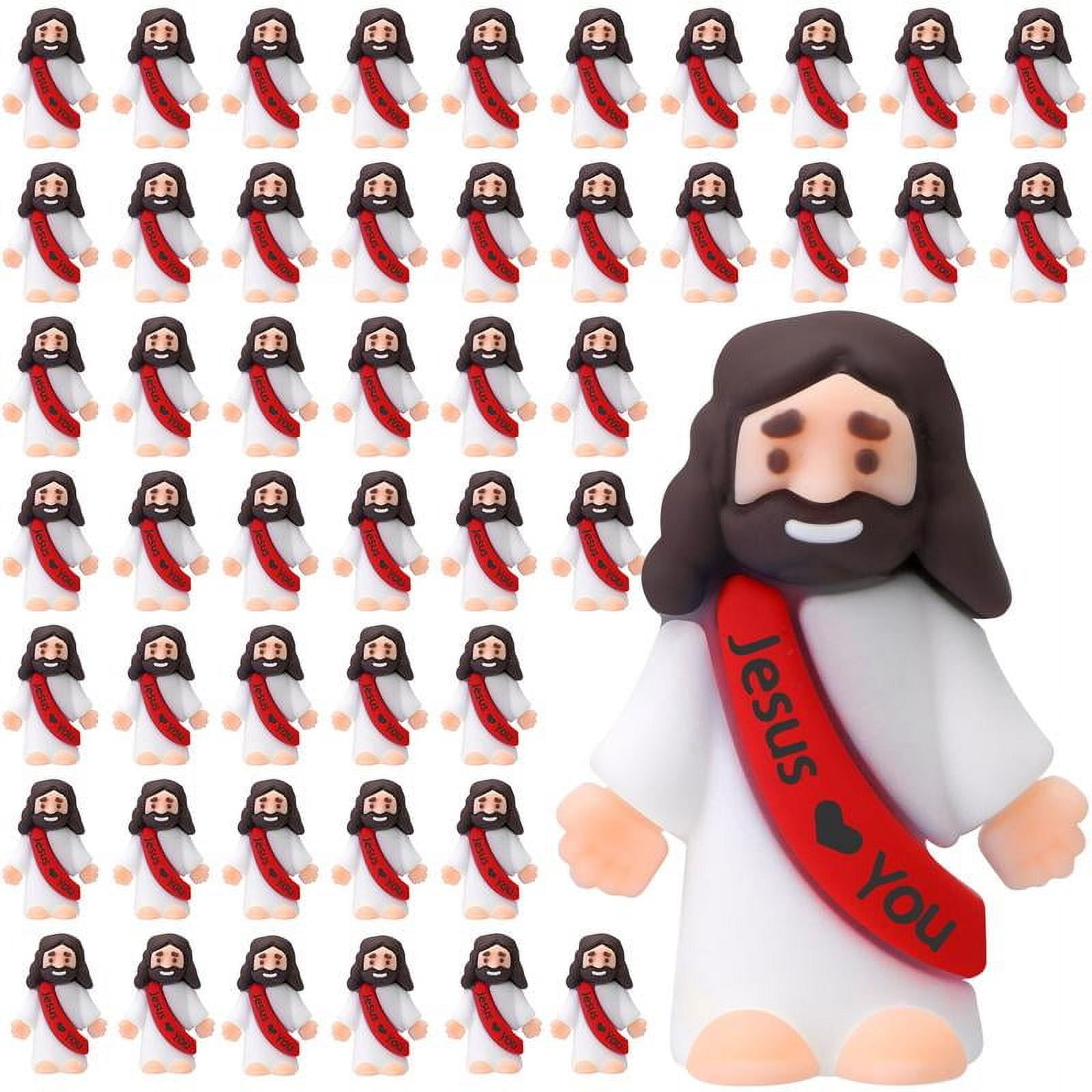 50/25 Pcs Mini Jesus Figures Little Jesus Figures Cute Jesus Ornament ...