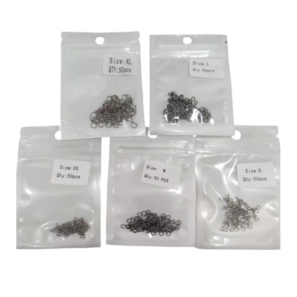 50/250Pcs 5.7 -11 Mm Fly Bait Quick Hook Bait Connector Fishing Gear Accessories - Walmart.com