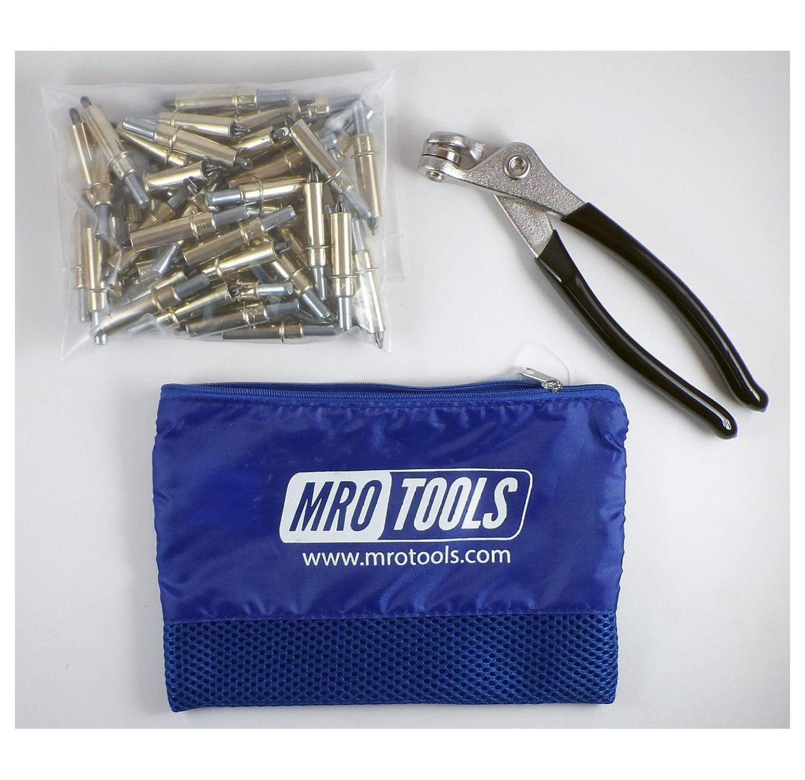50 3/16 Cleco Sheet Metal Fasteners + Cleco Pliers w/Carry Bag (K1S50-3 ...