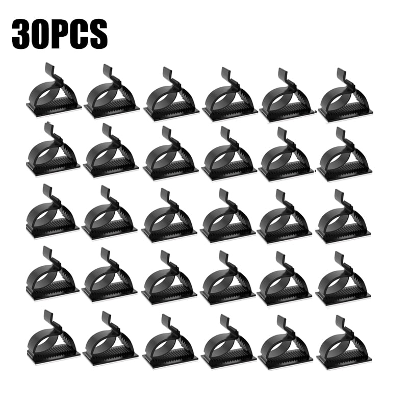 50/30/20pcs Self Adhesive Cable Clips Adjustable Table Cable Management ...