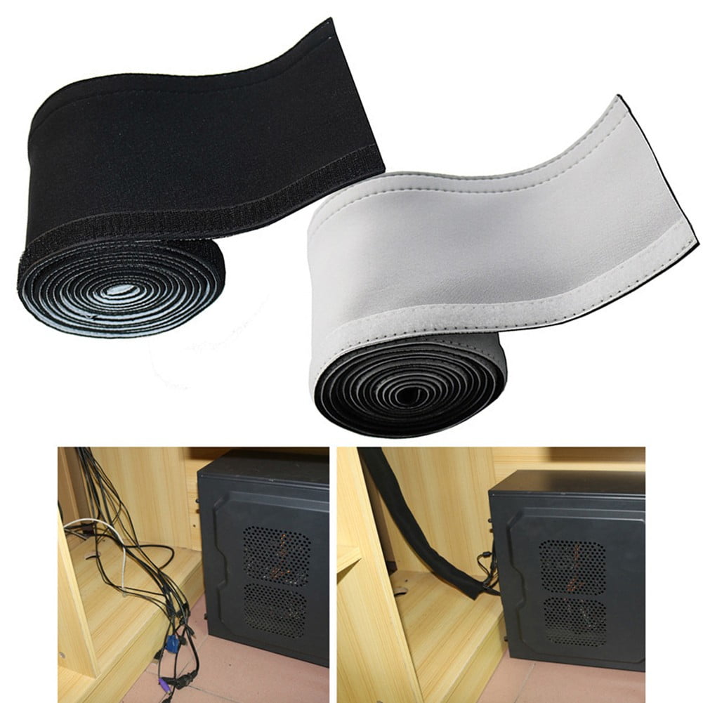 50-300Mm Cable Management Sleeve Flexible Neoprene Wrap Wire Cord Hider ...