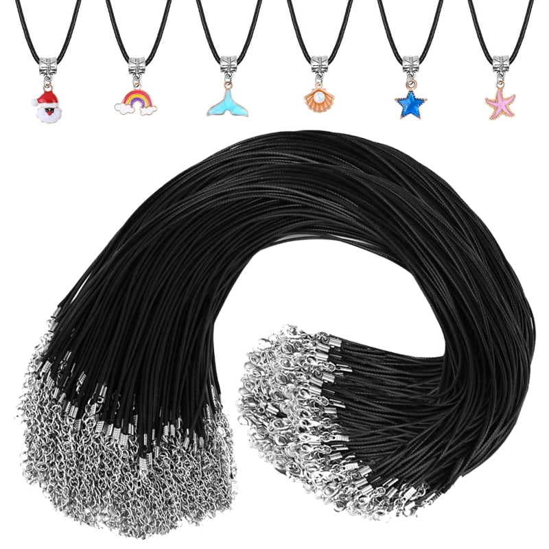 50-300Pcs Leather Necklace Chains Bracelet Cord Clasps for Pendants ...