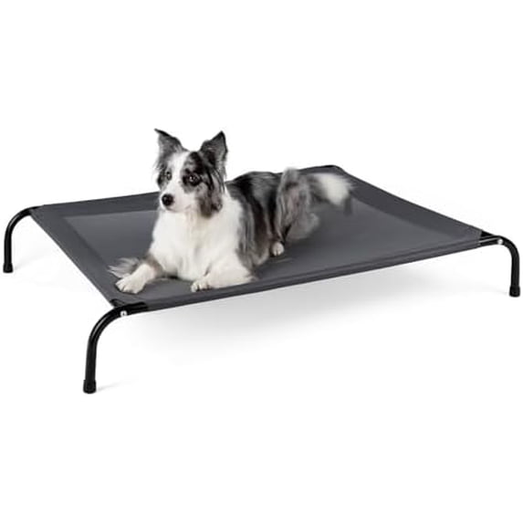 50" Lx32 Wx8 H Cooling Elevated Dog Bed for Large Dogs with Non-Slip ...