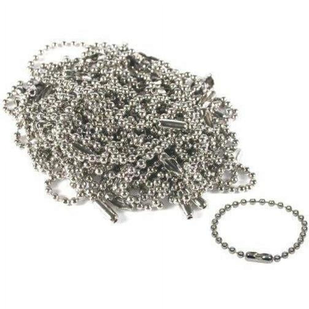 50 4" Ball Keychain Parts Key Ring Tag Chain Finding - Walmart.com