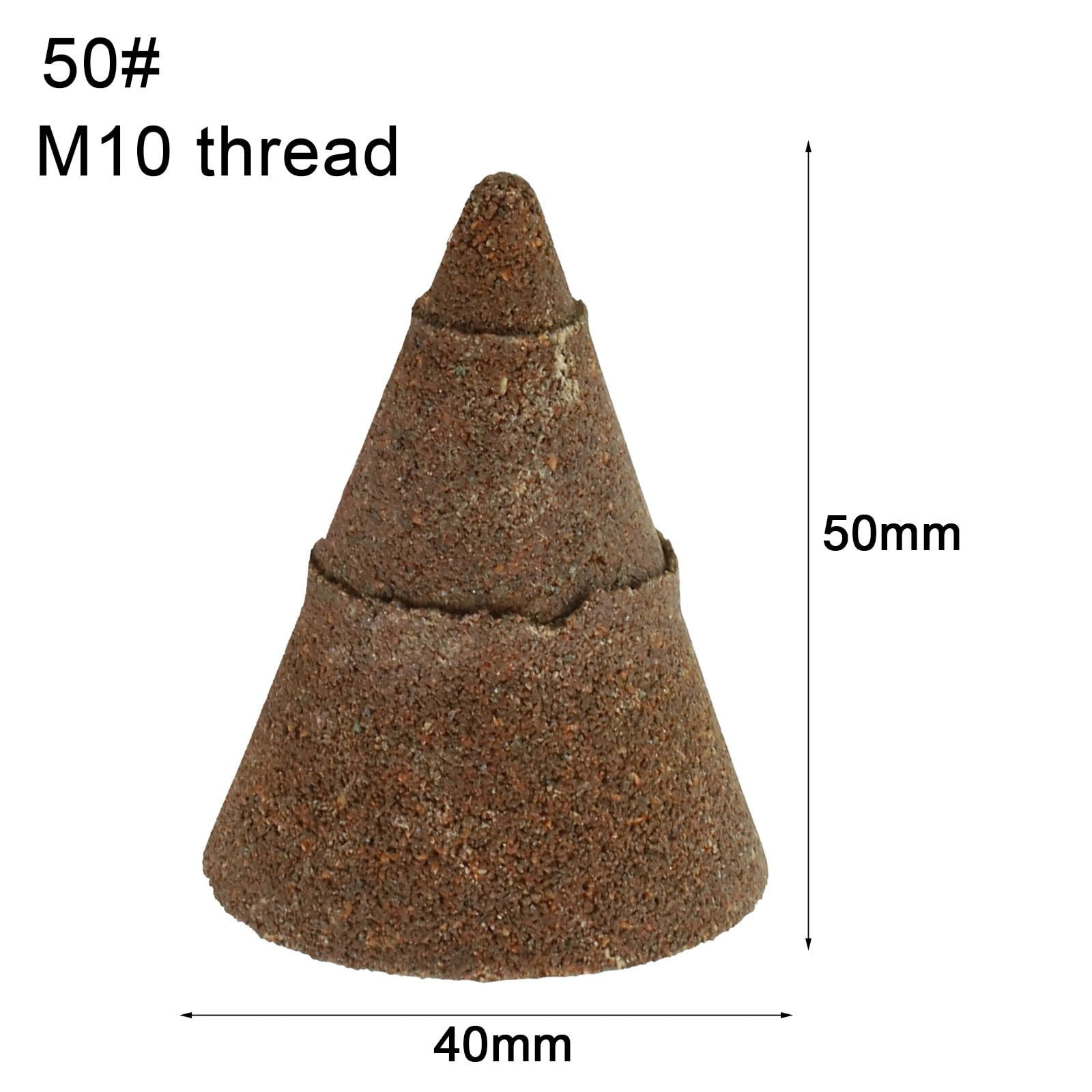 50 40Mm Grinding Wheel Grinding Wheel Bit Cone Carve M10 Thread ...