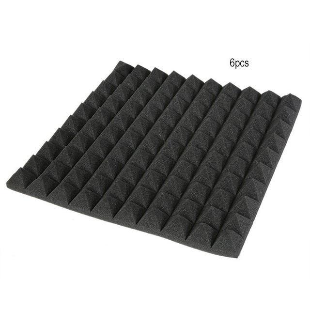 50*50*5cm 6Pcs Pyramid Shape Foam Acoustic Panels Studio Soundproofing ...
