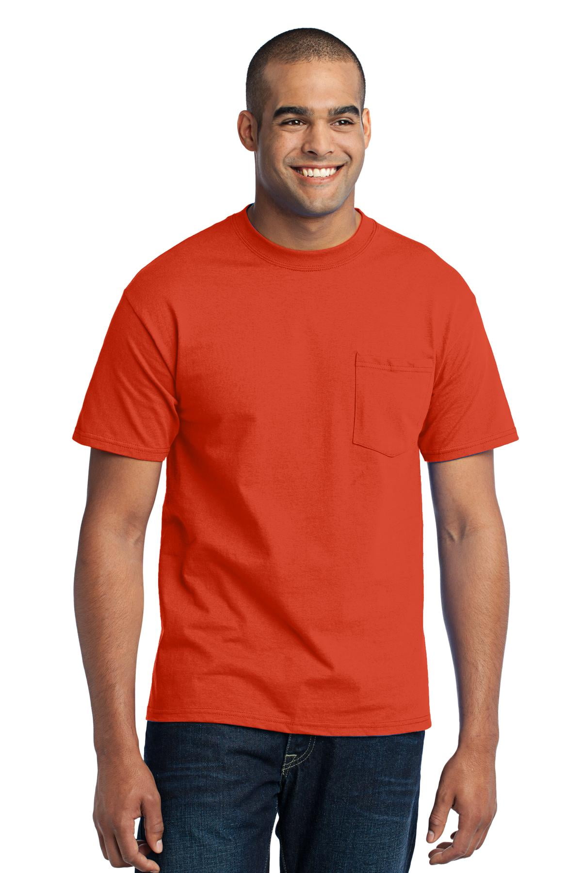 50/50 Cotton/Poly TShirt with Pocket - Walmart.com