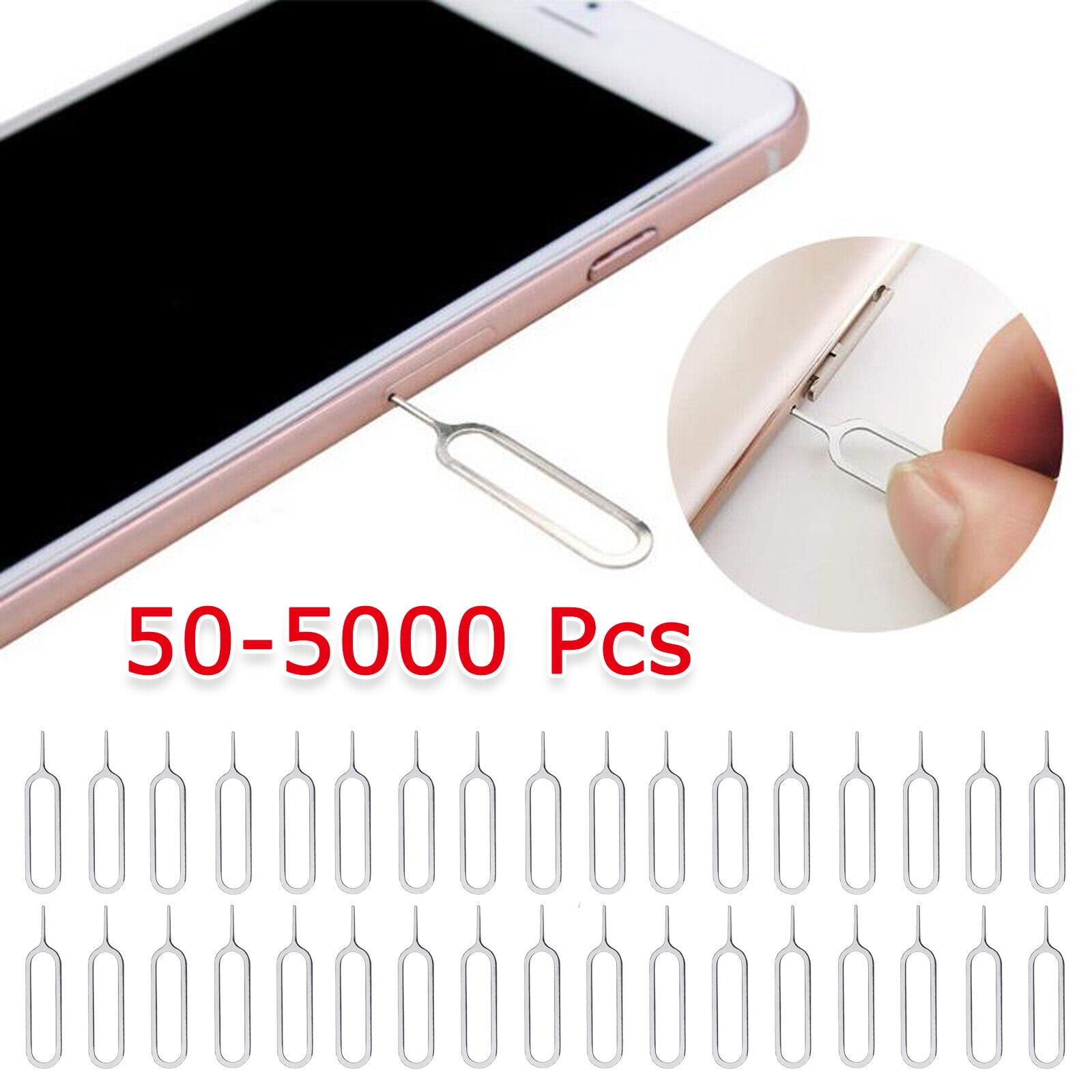 50-5000 Packs Lot Sim Card Tray Removal Ejector Pin Tool Cell Phone ...