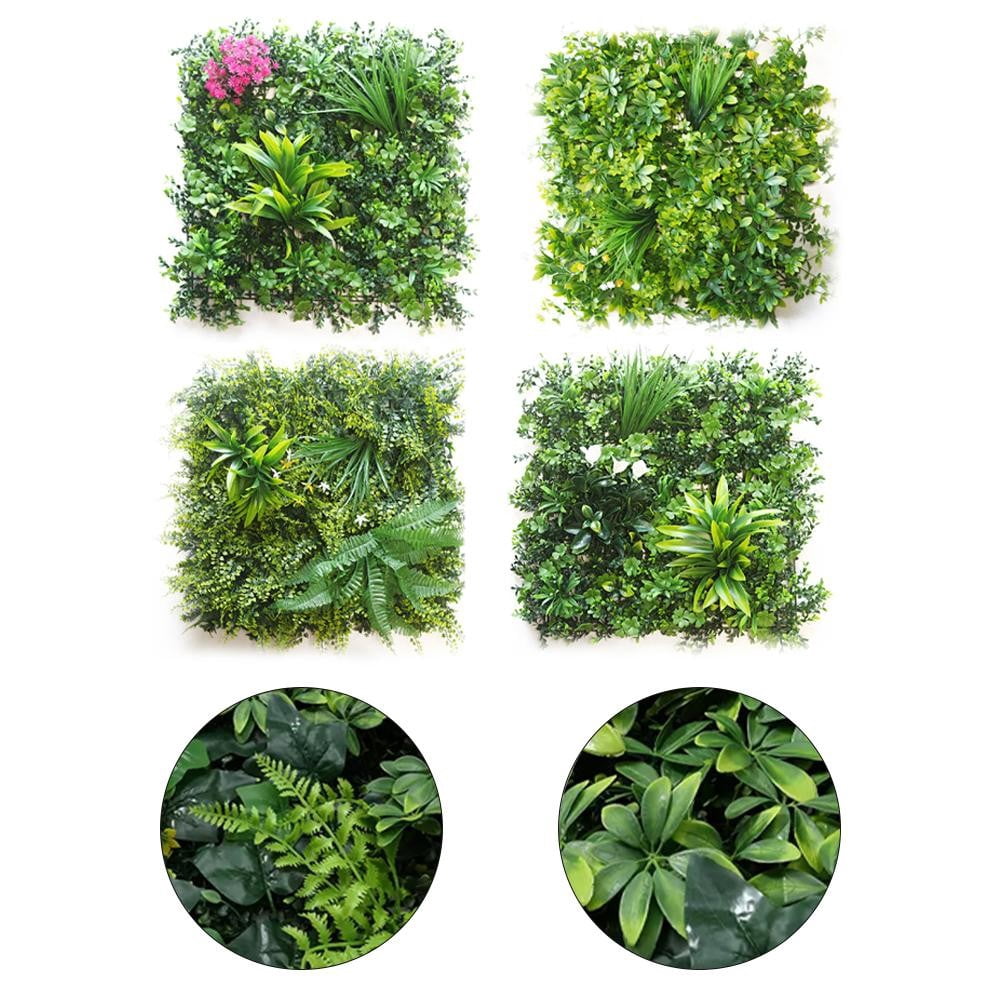50*50CM Artificial Plant Flower Wall Panels UV Realistic Indoor Outdoor ...