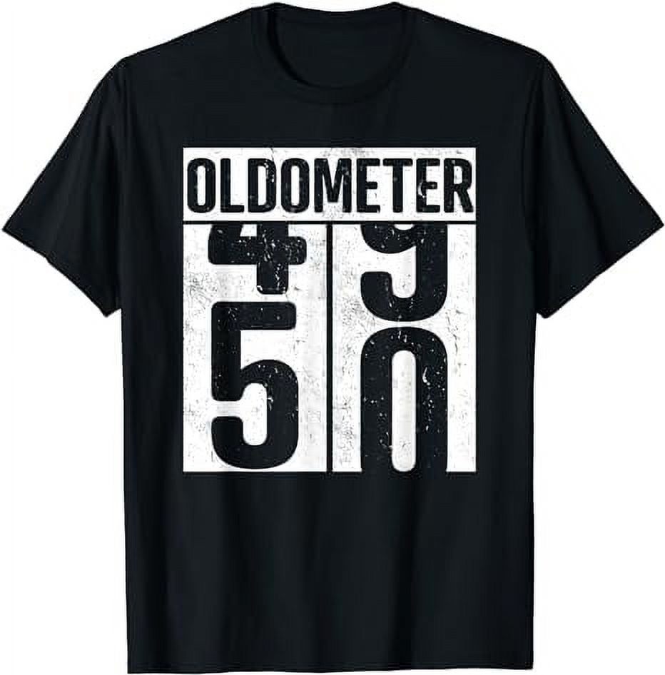50 - 50th Birthday Oldometer T-Shirt - Walmart.com