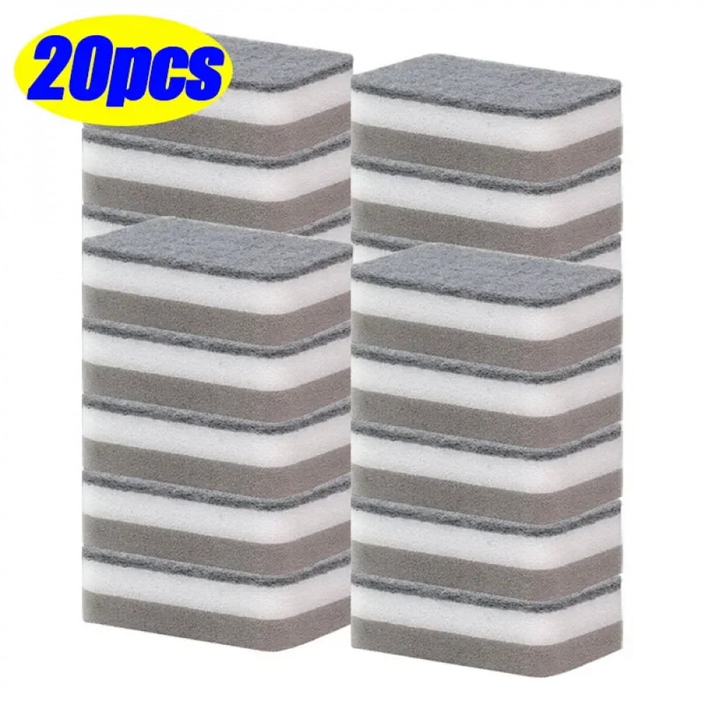 50/5pcs Magic Cleaning Sponges Double-sided Reusable Kitchen Sponge ...