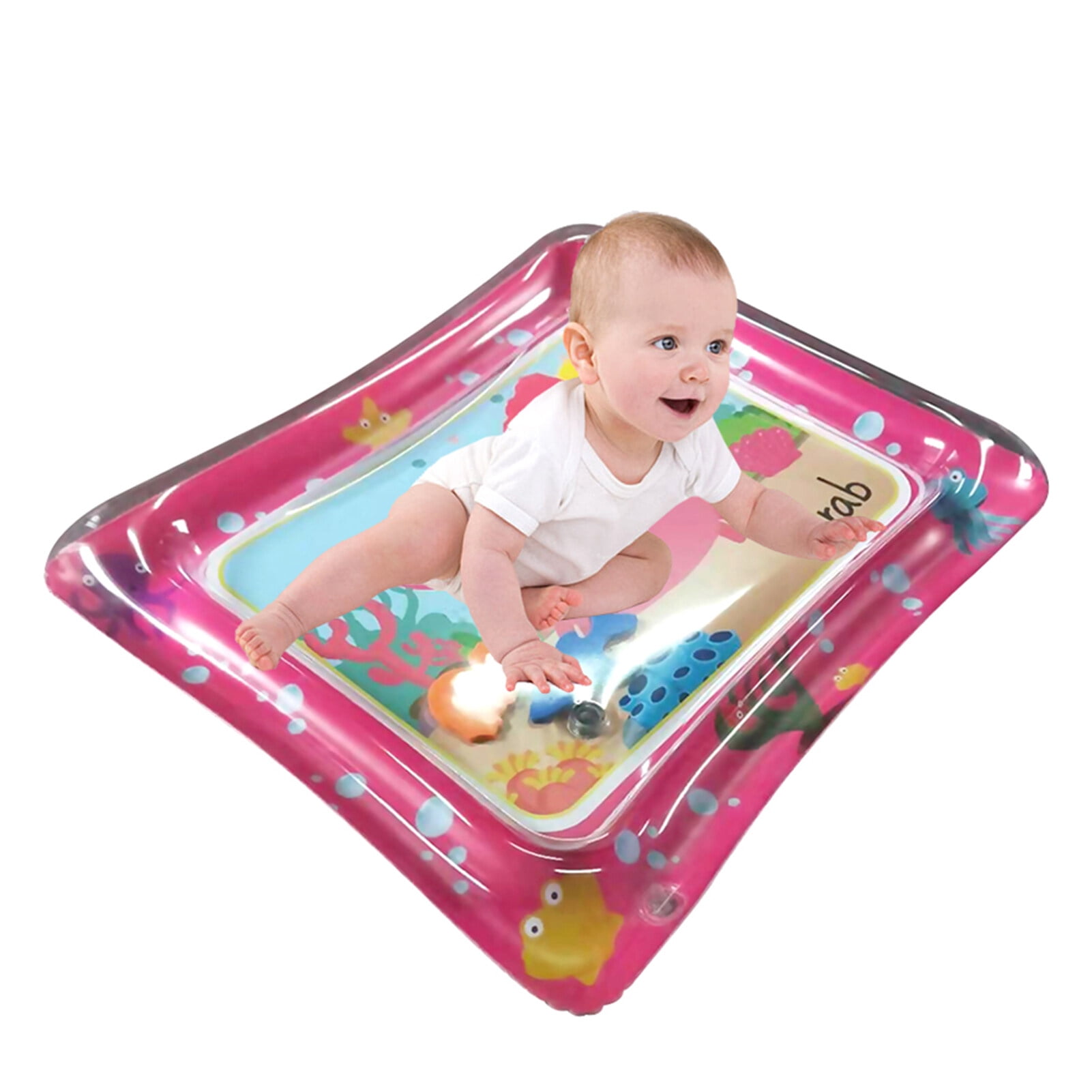 50 * 60cm Baby Colorful Inflatable Water Play Mat Tummy Time Infant Fun ...