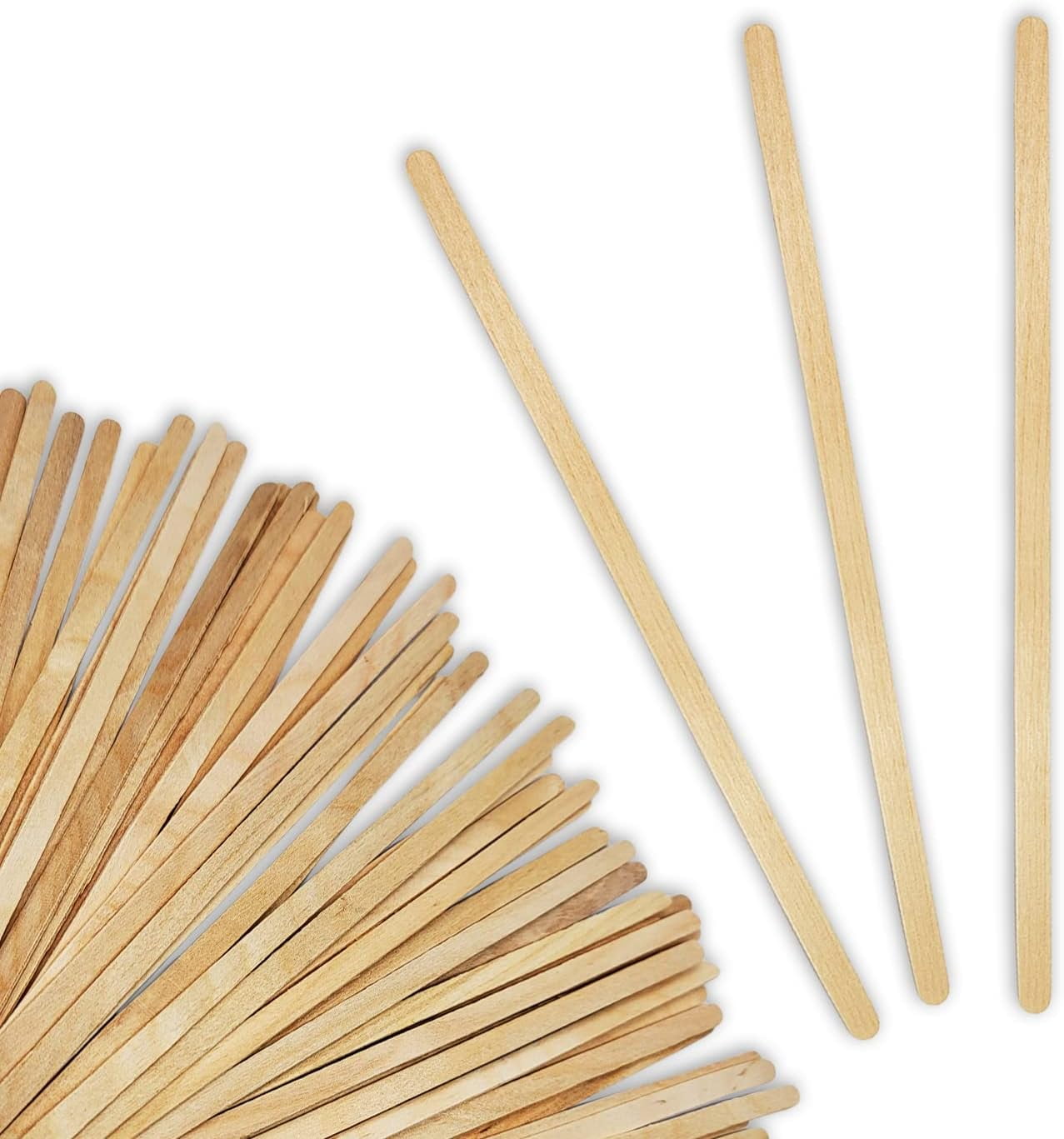 50 7" Inch Wood Paint, Stain, Resin, Epoxy Mixing/Stir Sticks (Pack of ...