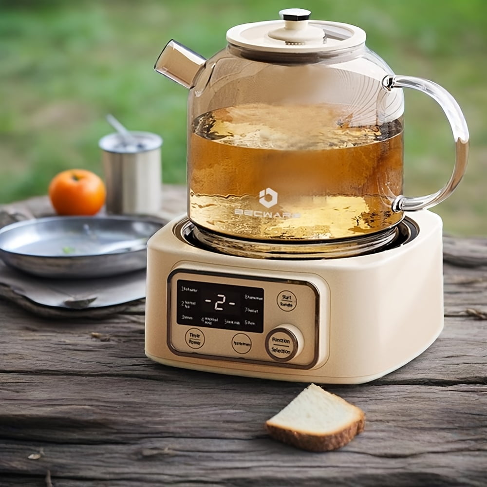 50.72oz Multifunctional Glass Teapot with Digital Display – Boiling ...
