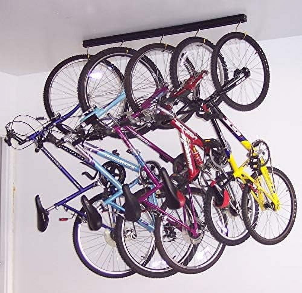 50" Adjustable Overhead Garage Ceiling Storage Track/Bike Rack With ...