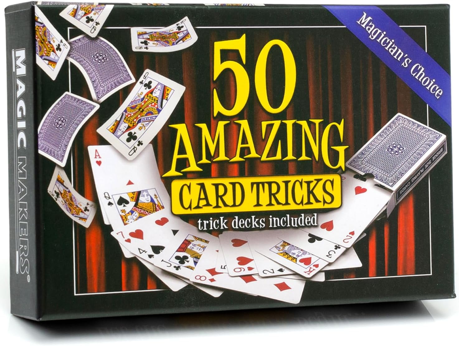 50 Amazing Card Tricks Kit for All Ages with Trick Decks Included ...