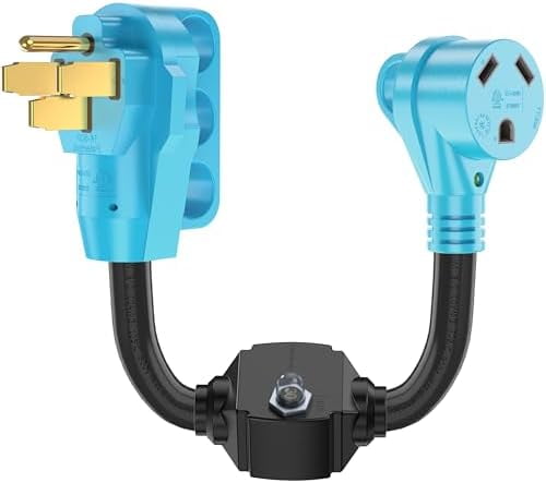 50 Amp to 30 Amp RV Adapter Cord, NEMA 14-50P Male to TT-30R Female ...