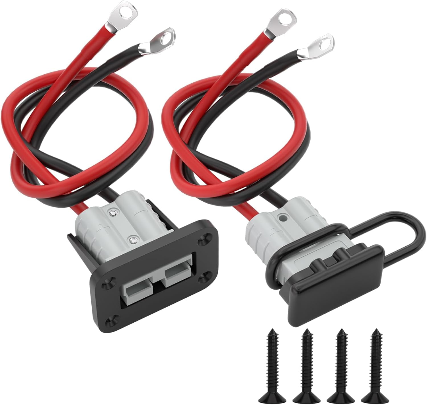 50 Amp Battery Quick Connect/Disconnect Connector Kit, 8AWG 1.25FT ...