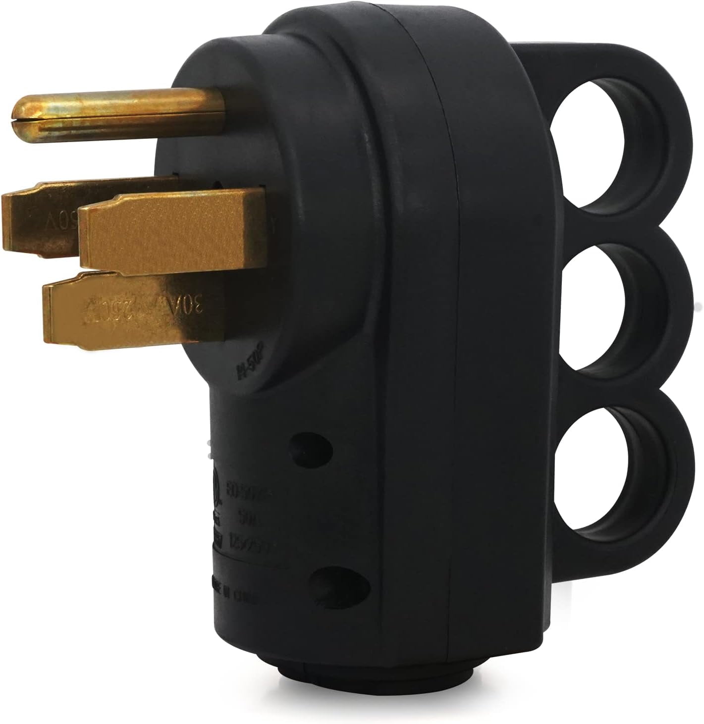 50 Amp RV Plug Male Replacement NEMA 14-50P Heavy Duty 125V/250V 4 ...