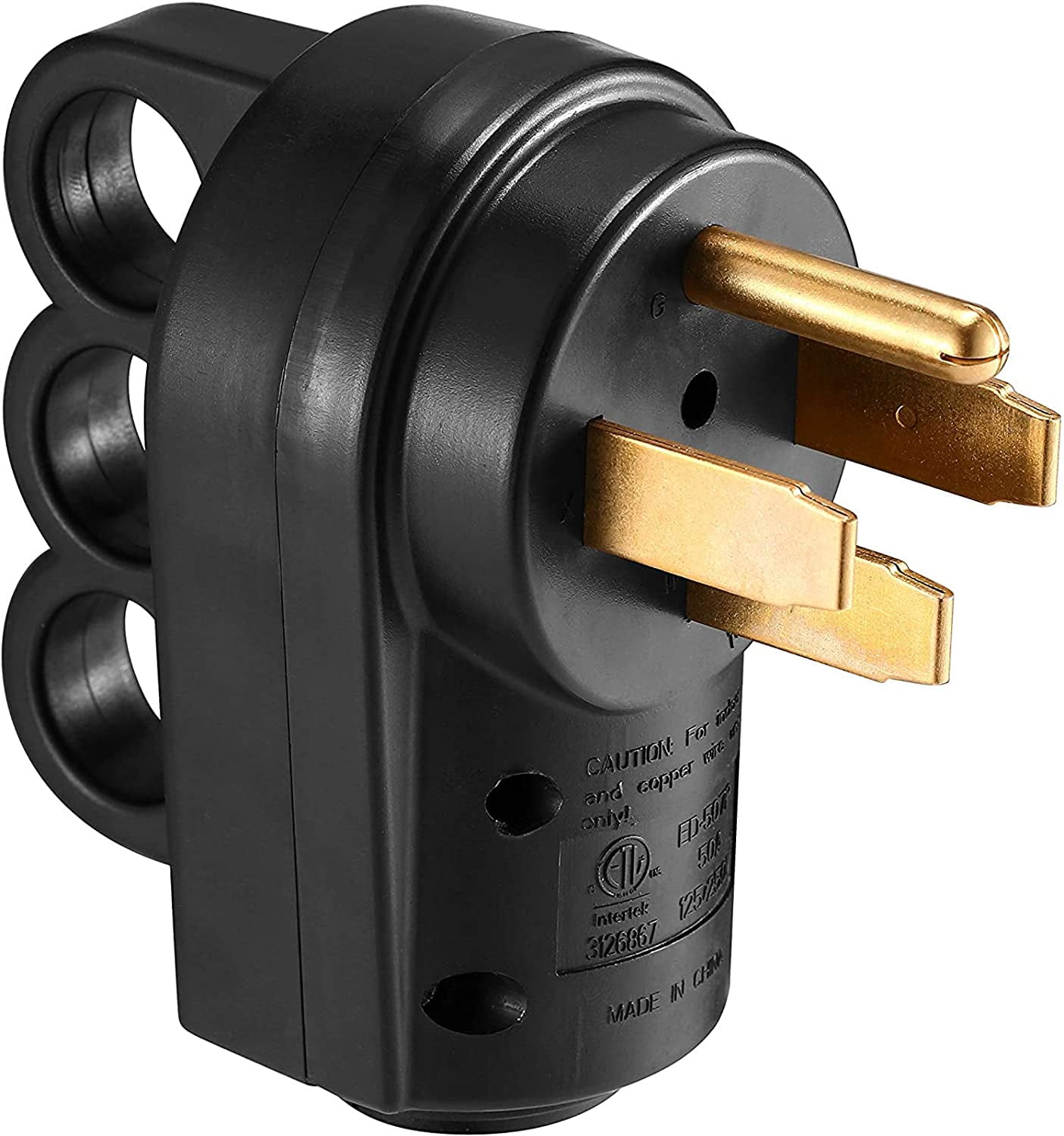50 Amp RV Replacement Male Plug - Walmart.com