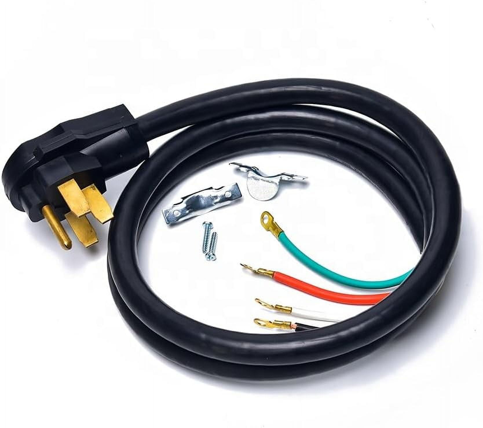 Amp Up Marine & RV Cords 50 Amp Range Cord, 14-50 Plug, 4ft, Four Prong ...