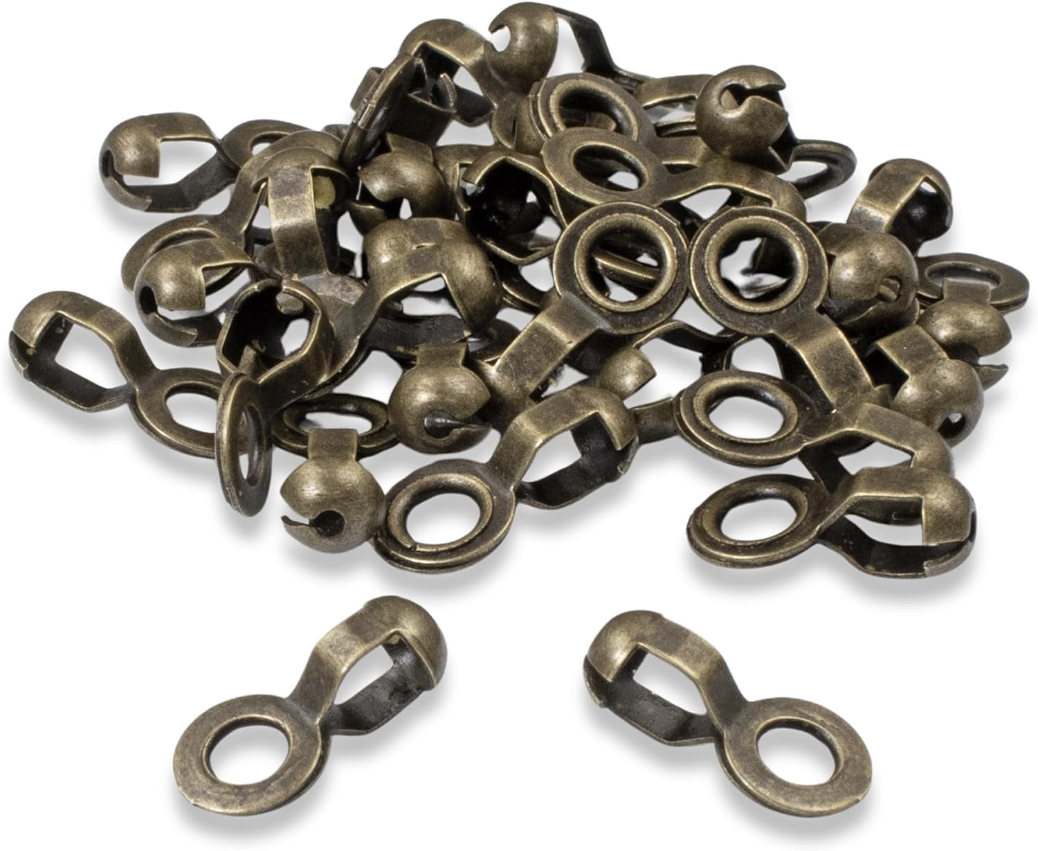 50 Antique Brown #6 Chain Fan Pull Loop Connectors, Ceiling Fan Pull ...