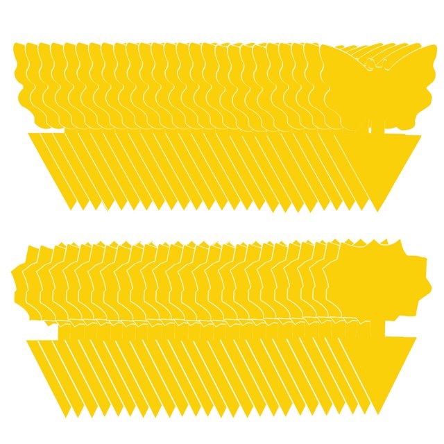 50 Armyworm Plates Double Yellow Plates Yellow And Black Butterfly And ...