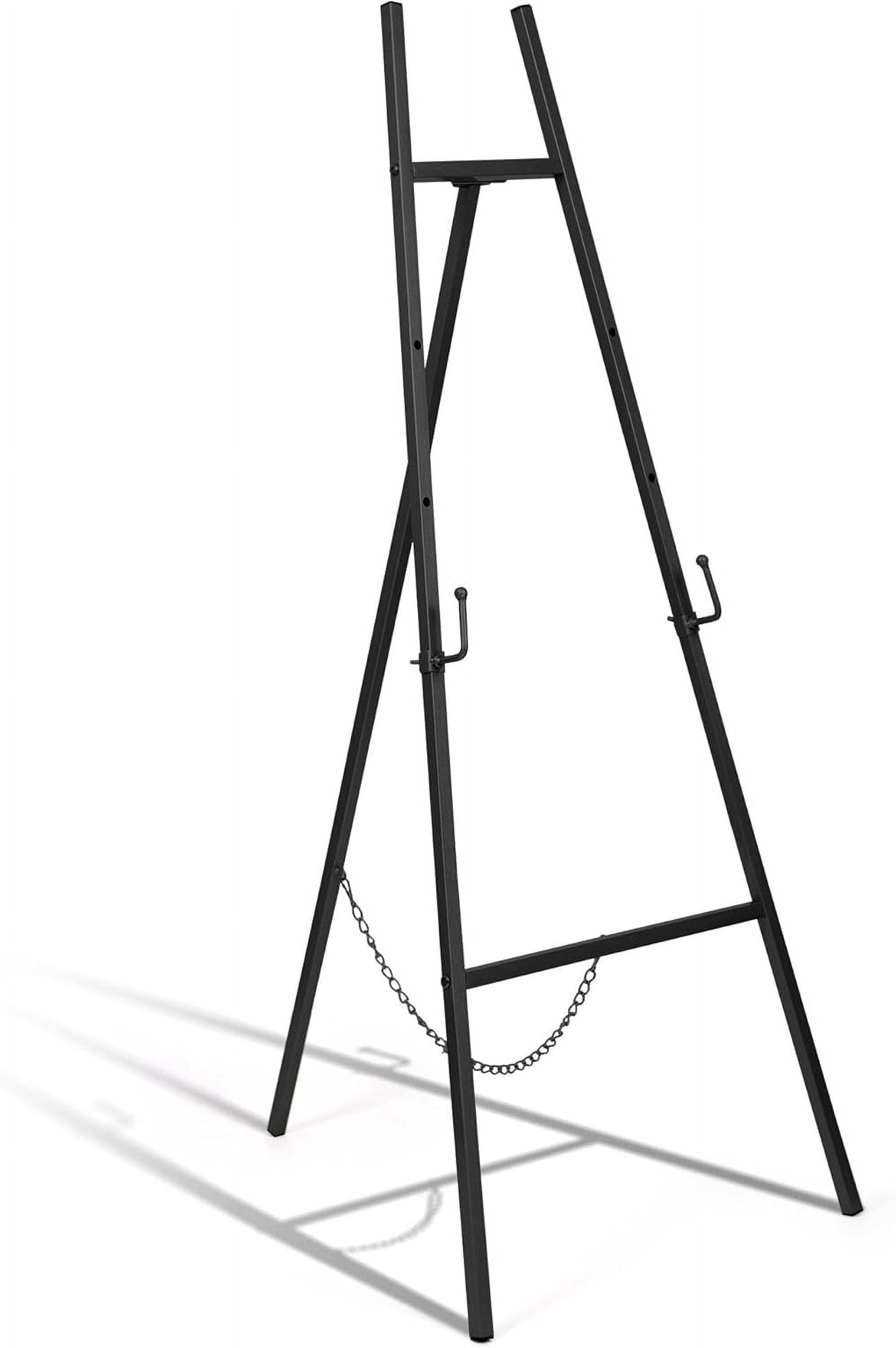 50" Black Easel Stand for Wedding Signs, Posters, Portable Artist Easel ...