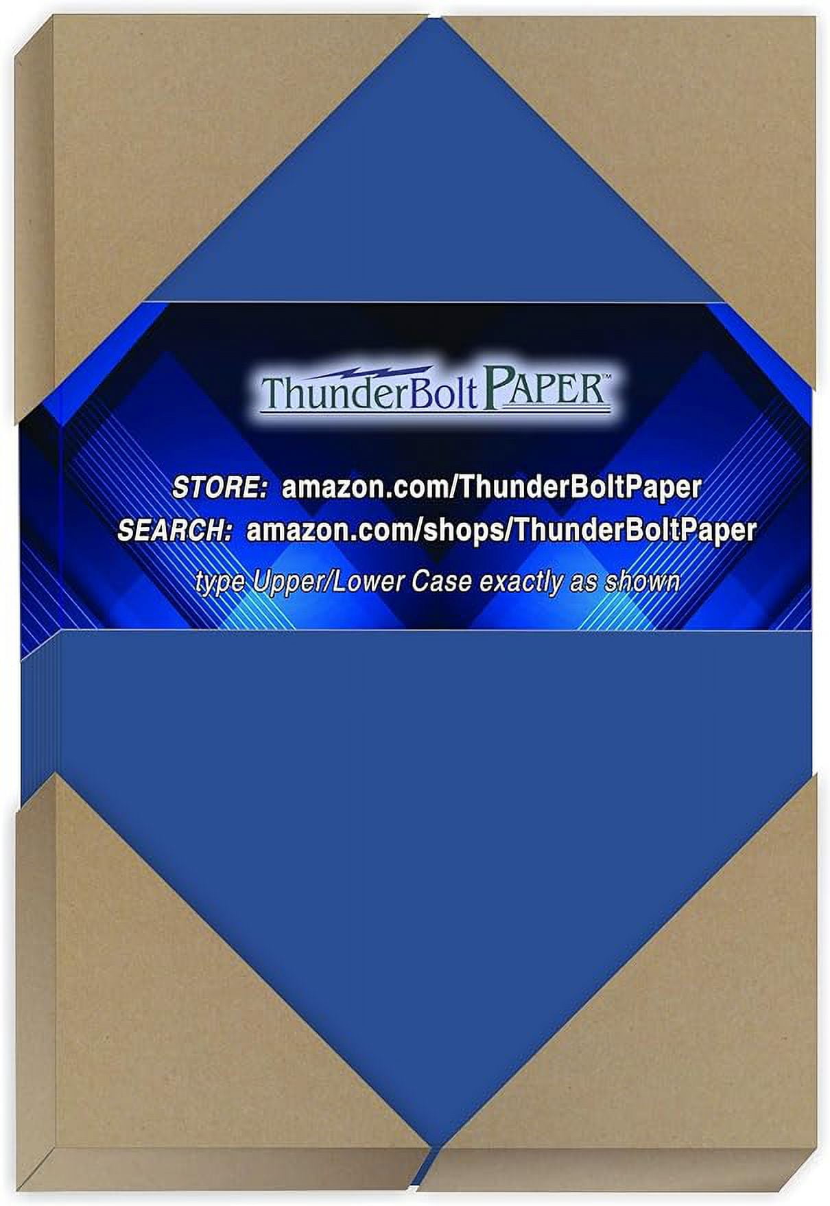 50 Bright Royal Blue 65# Cardstock Paper 4" X 6" (4X6 Inches) Photo ...