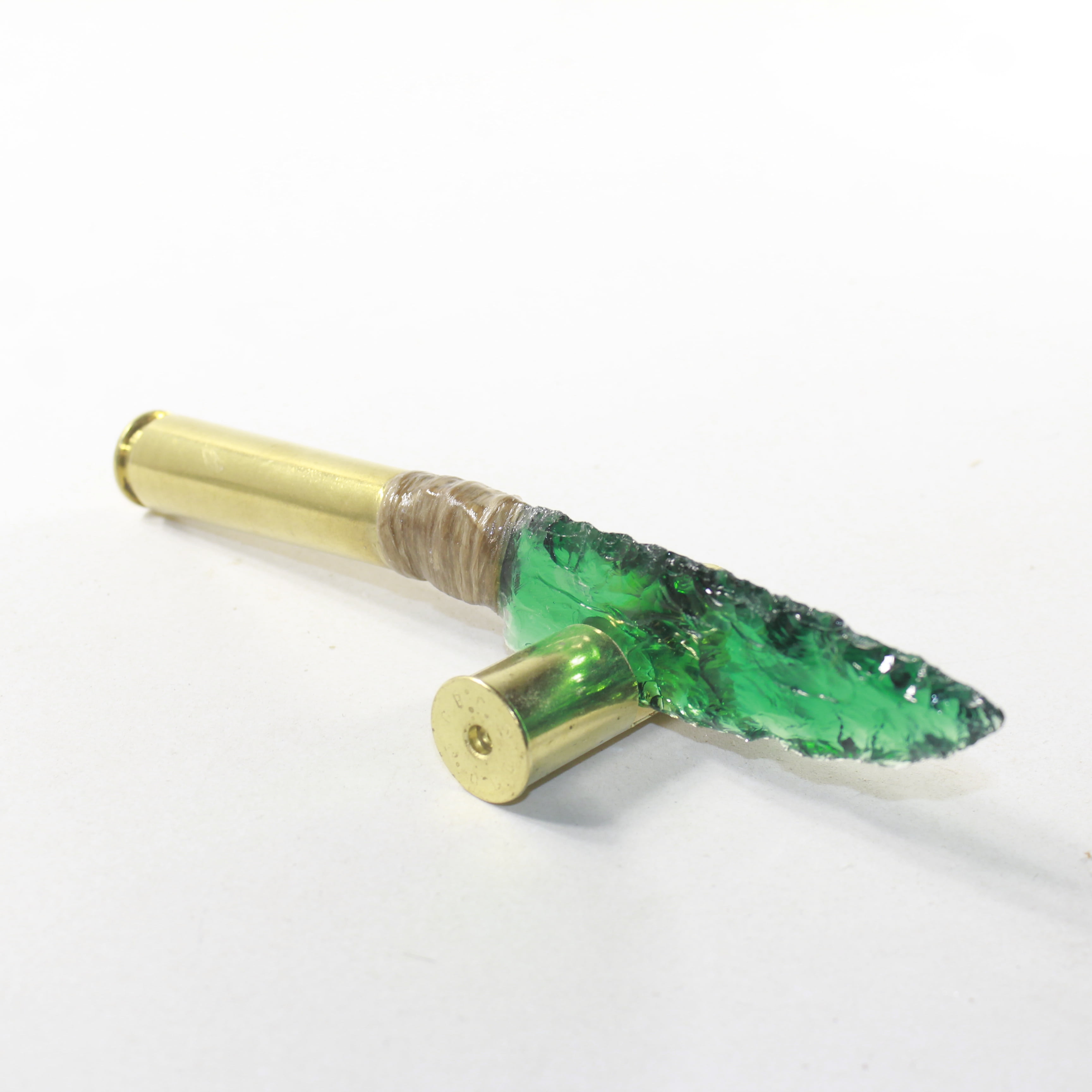 50 Cal Handle Glass Blade Ornamental Knife #3133 Mountain Man Knife ...
