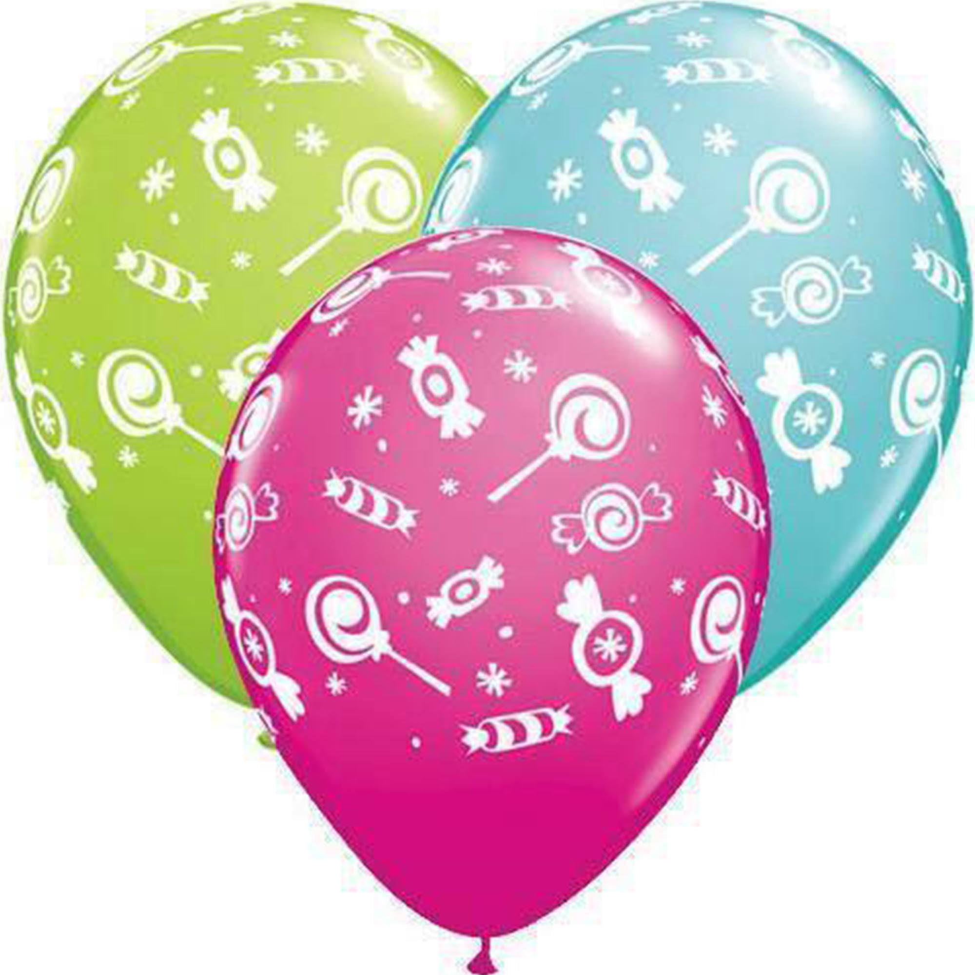 50 Candies Print Around Balloons 11" - Walmart Business Supplies
