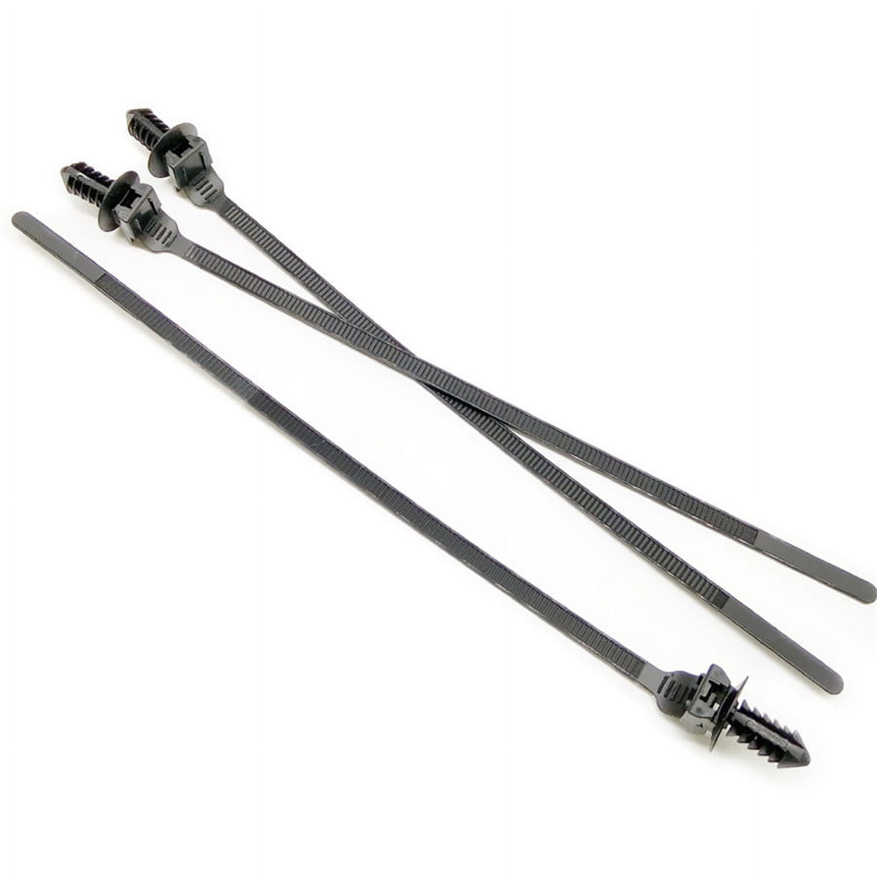 50 Car Mount Tie Wrap Release Nylon Bundled Cable Fastener Self-lock ...