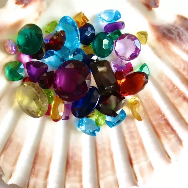 50 Carat Lot Loose Natural Semi-Precious Gemstones Mix Shapes for ...
