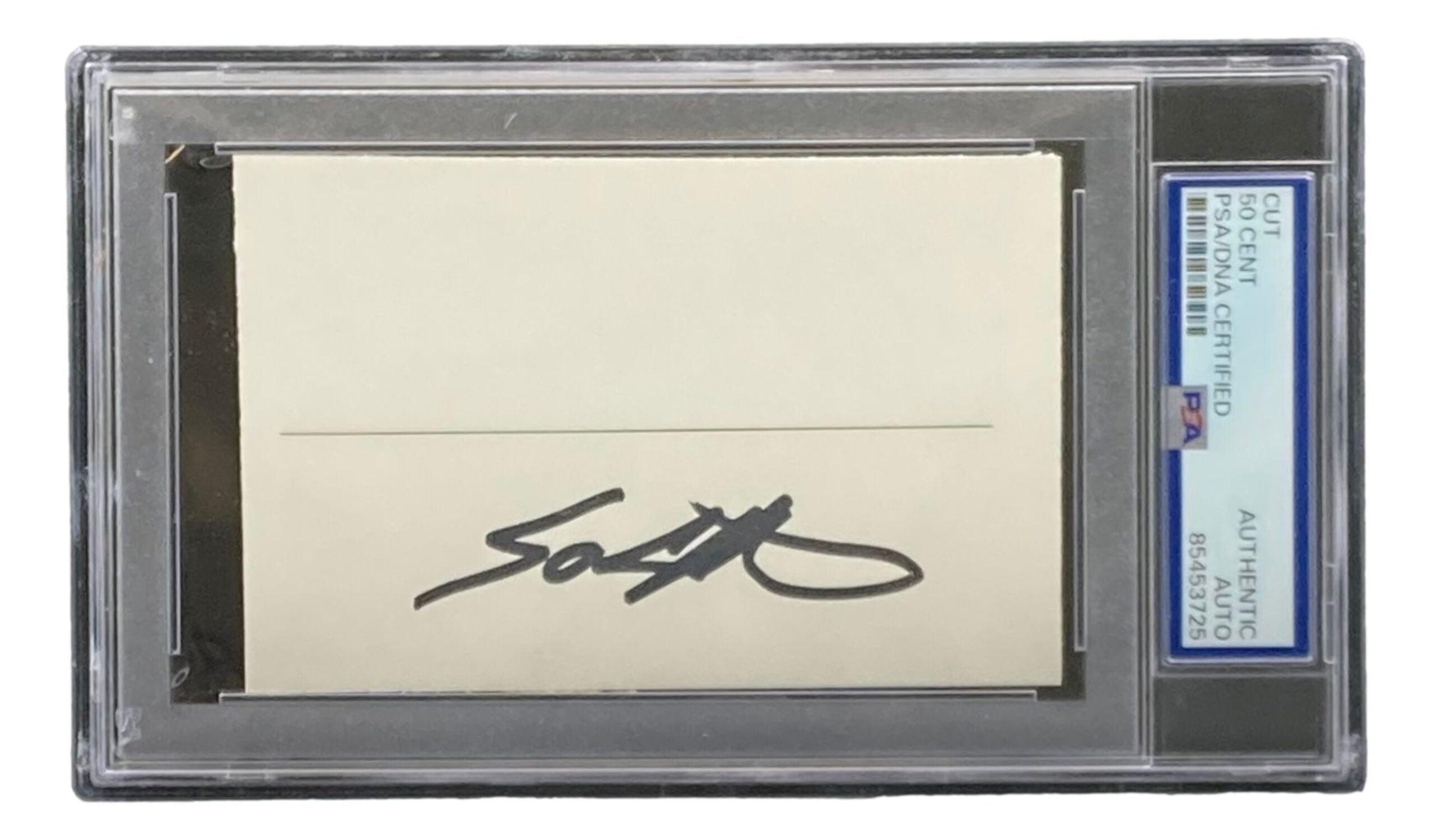 50 Cent Signed Slabbed Cut Signature PSA - Walmart.com