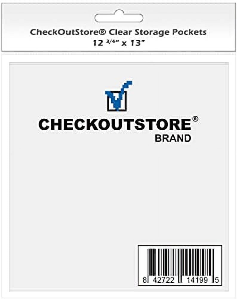 (50) CheckOutStore Clear Storage Pockets for Storing 12 x 12 Cardstock ...