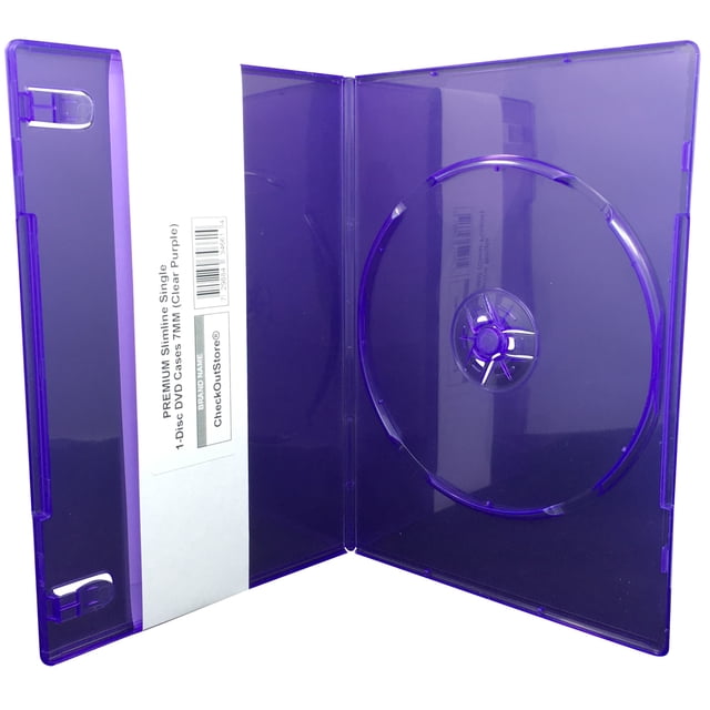 (50) CheckOutStore Premium Slimline Single 1-Disc DVD Cases 7mm (Clear ...