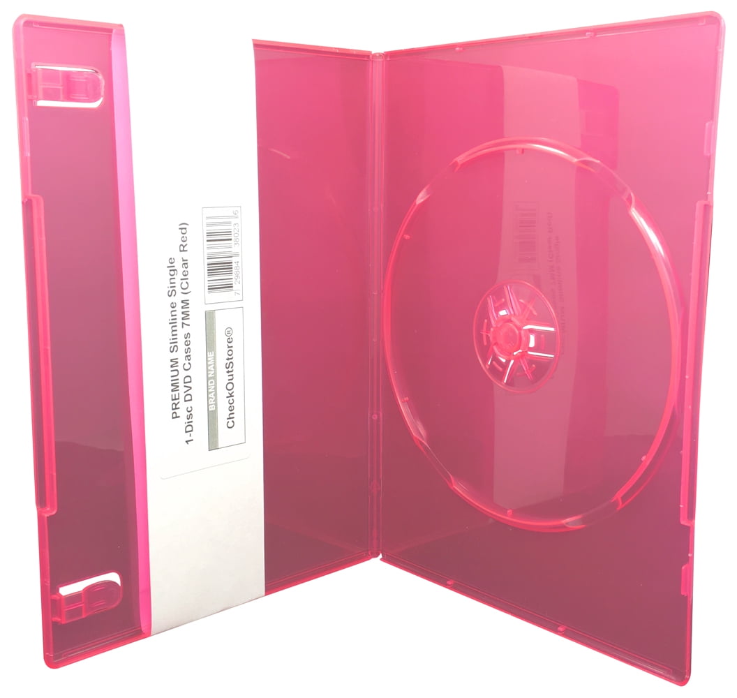 (50) CheckOutStore Premium Slimline Single 1-Disc DVD Cases 7mm (Clear ...