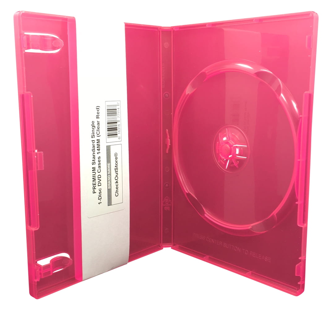 (50) CheckOutStore Premium Standard Single 1-Disc DVD Cases 14mm (Clear ...
